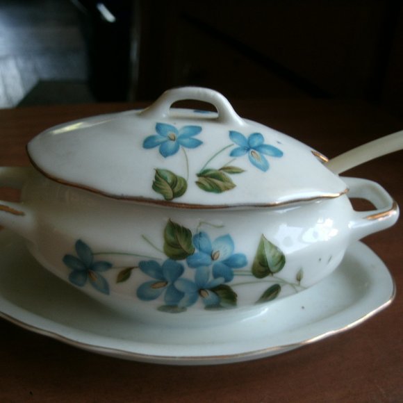 royal crown. | Accents | Vintage Royal Crown Fine China Glass Condiment ...